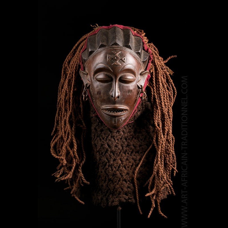 Mwana Pwo mask Chokwe - Authentic African Tribal Art Gallery