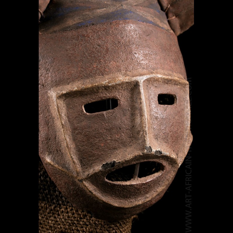 Chokwe Luchazi Kalulu mask Zambia - Authentic African Tribal Art Gallery