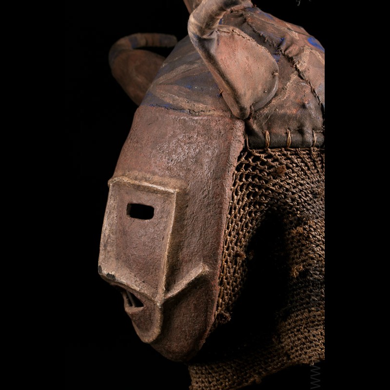Chokwe Luchazi Kalulu mask Zambia - Authentic African Tribal Art Gallery