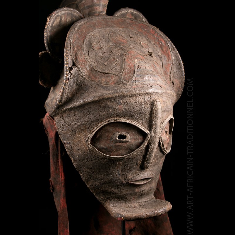 Luchazi Mwendumba african mask - Authentic African Tribal Art Gallery