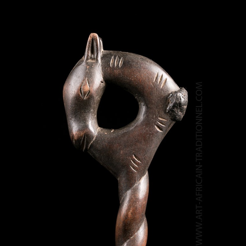 Figurative Gong Hammer - Baoule - Lalwle Waka - Baoulé - Authentic ...