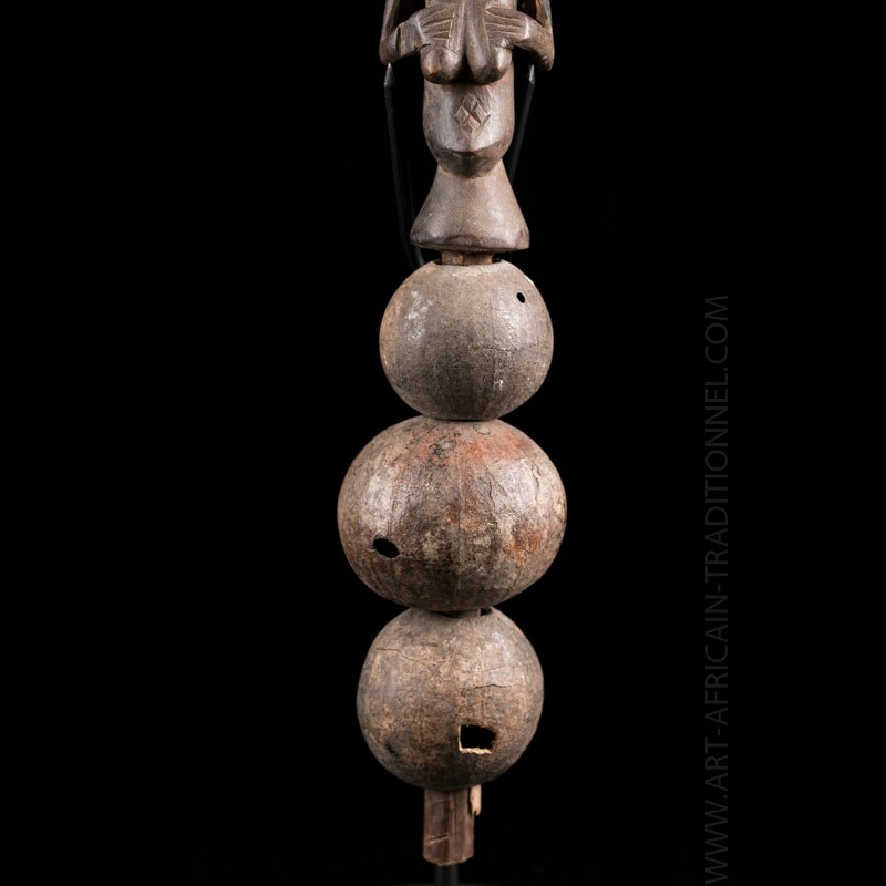 Luba african rattle of Bagabo - Authentic African Tribal Art Gallery