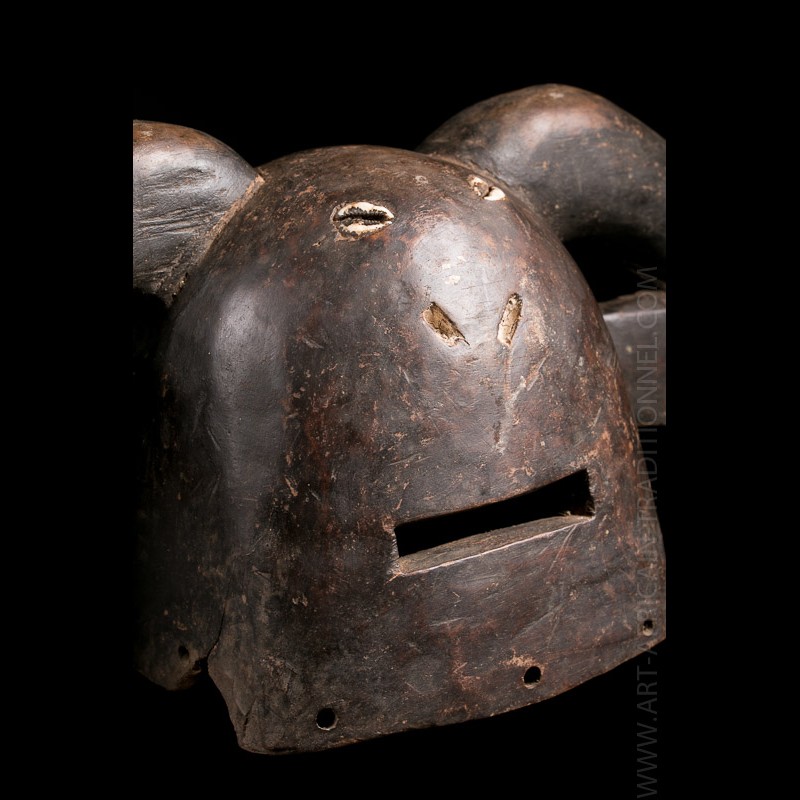 Tabwa buffalo helmet mask - Authentic African Tribal Art Gallery