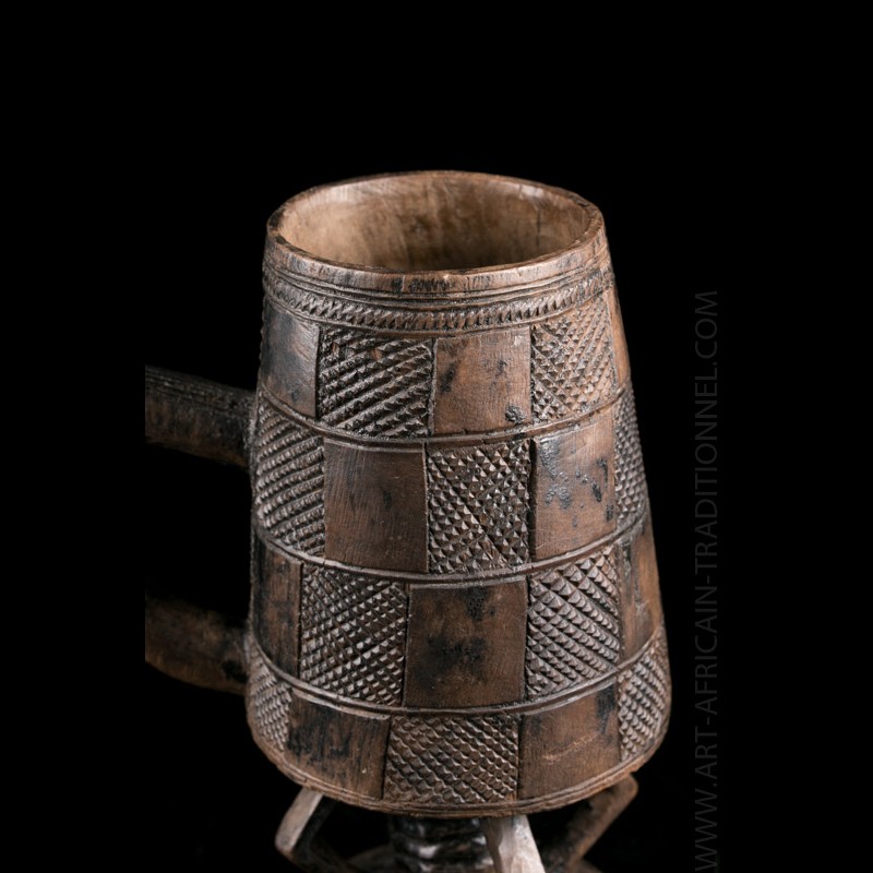 Palm wine Kuba cup - Authentic African Tribal Art Gallery