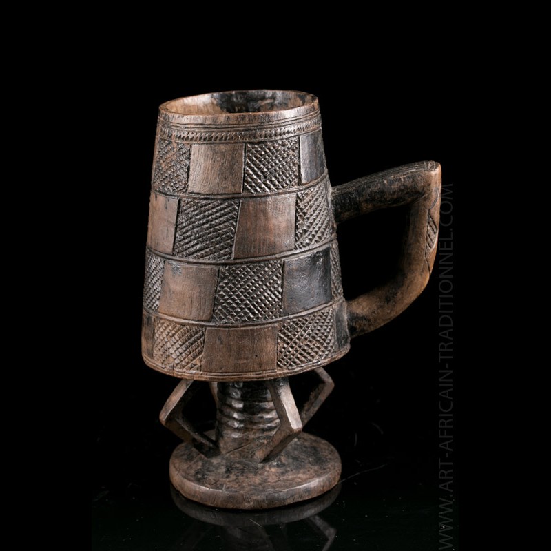 Palm wine Kuba cup - Authentic African Tribal Art Gallery