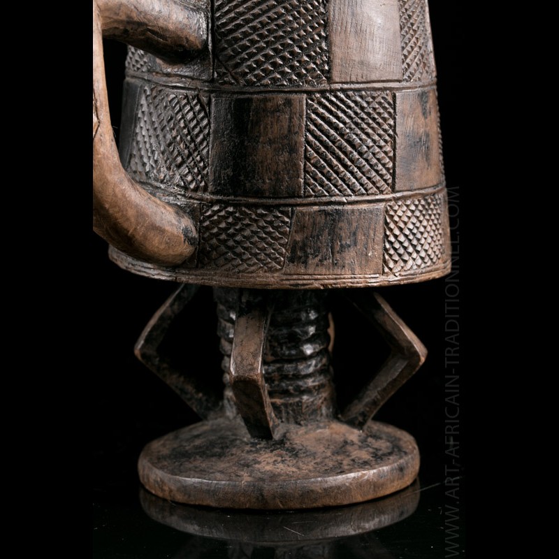 Palm wine Kuba cup - Authentic African Tribal Art Gallery