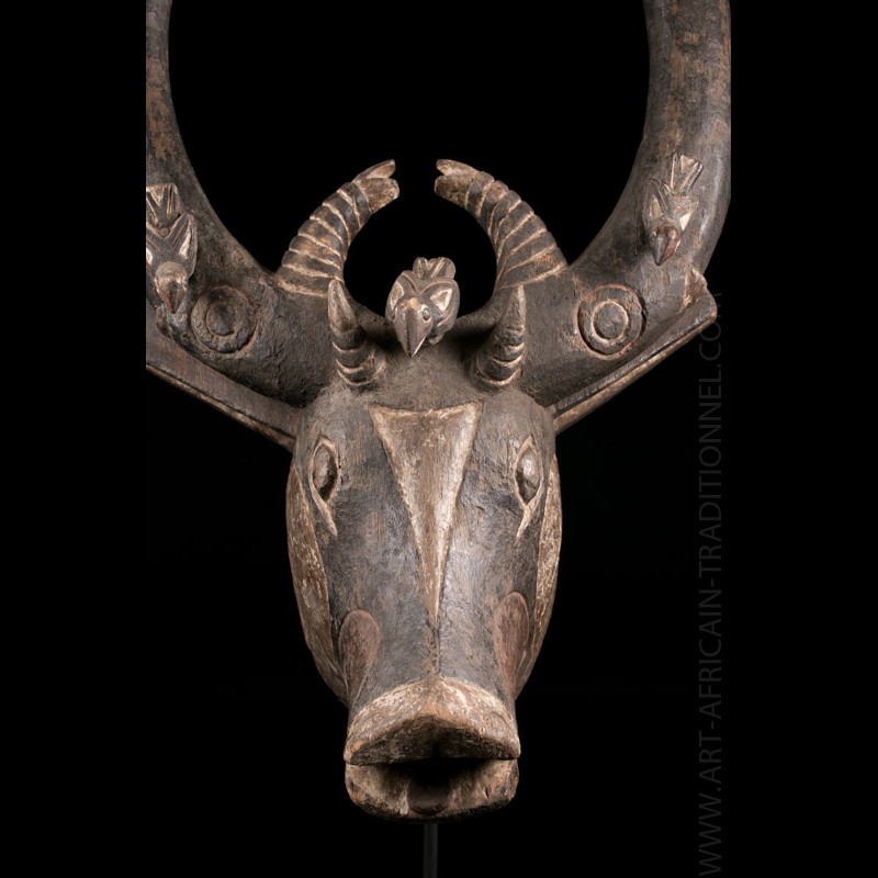 Large Bwa Mossi buffalo mask - Authentic African Tribal Art Gallery