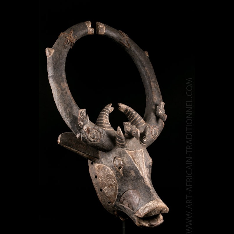 Large Bwa Mossi buffalo mask - Authentic African Tribal Art Gallery