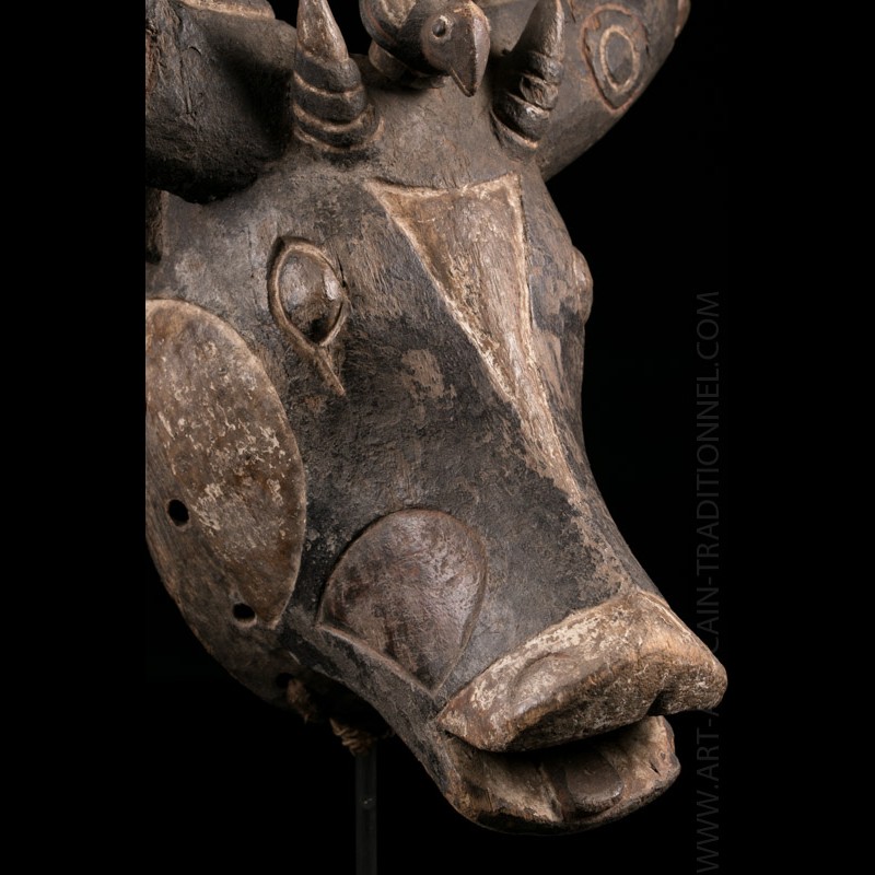 Large Bwa Mossi buffalo mask - Authentic African Tribal Art Gallery