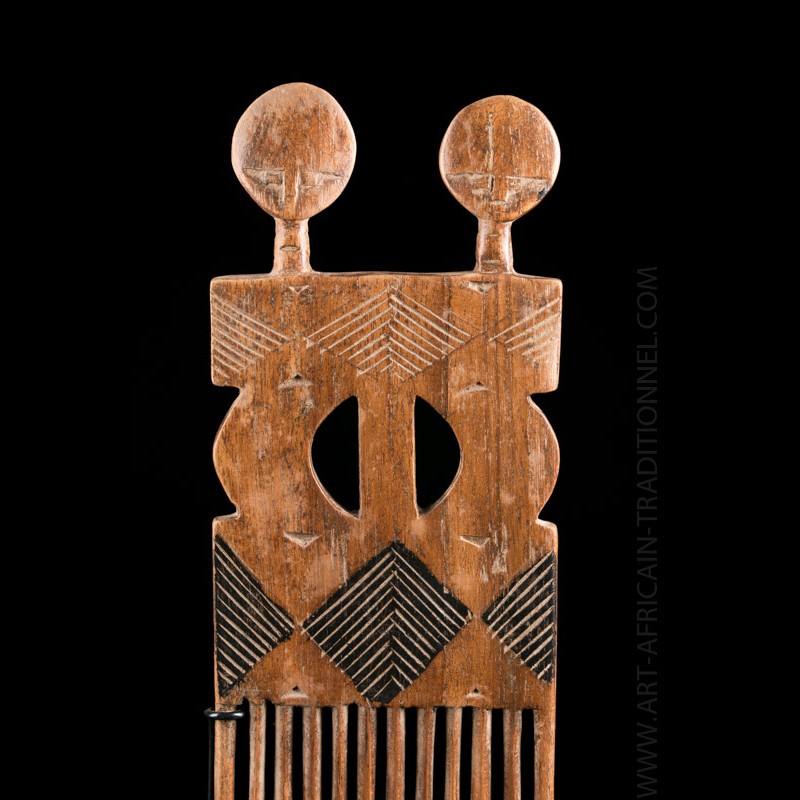 Ashanti Akan chief comb - Authentic African Tribal Art Gallery