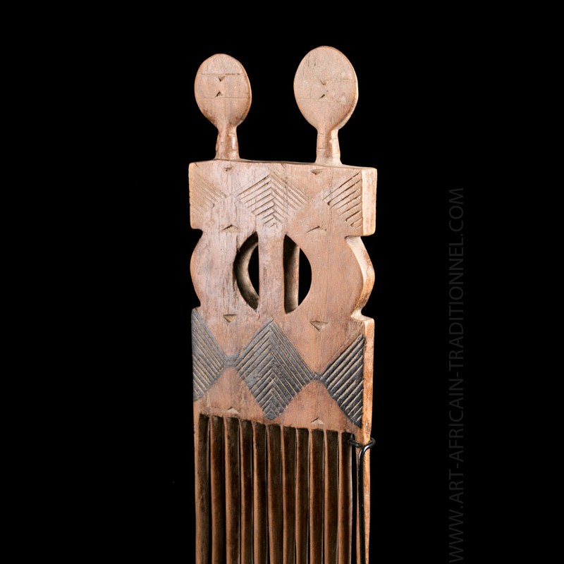 Ashanti Akan chief comb - Authentic African Tribal Art Gallery