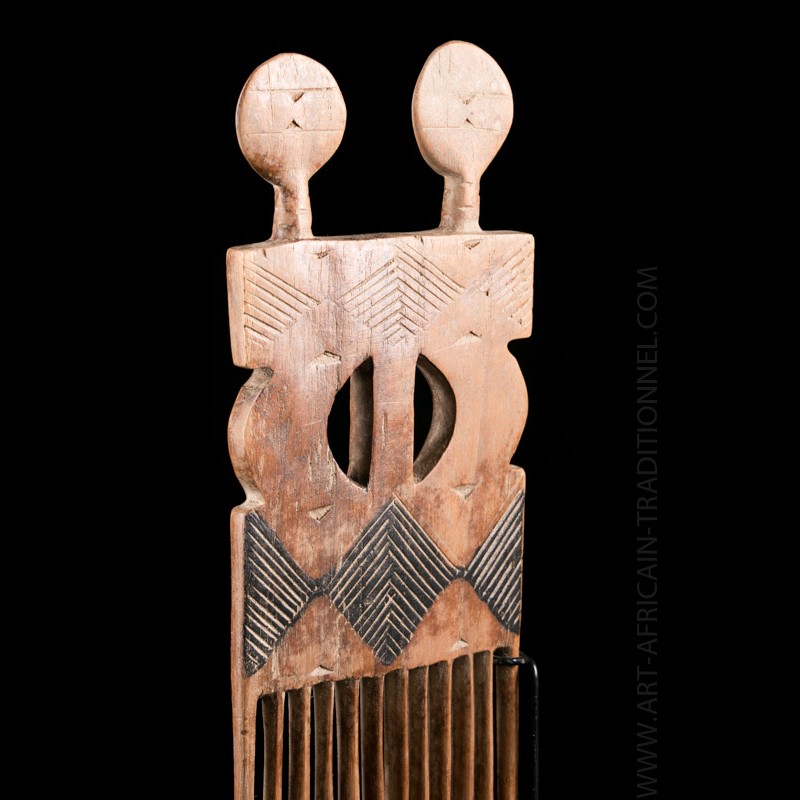 Ashanti Akan chief comb - Authentic African Tribal Art Gallery