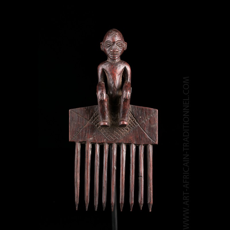 Chokwe Luena african comb - Authentic African Tribal Art