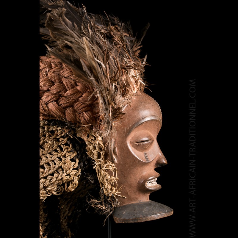 Cihongo Tschokwe african mask - Authentic African Art Gallery