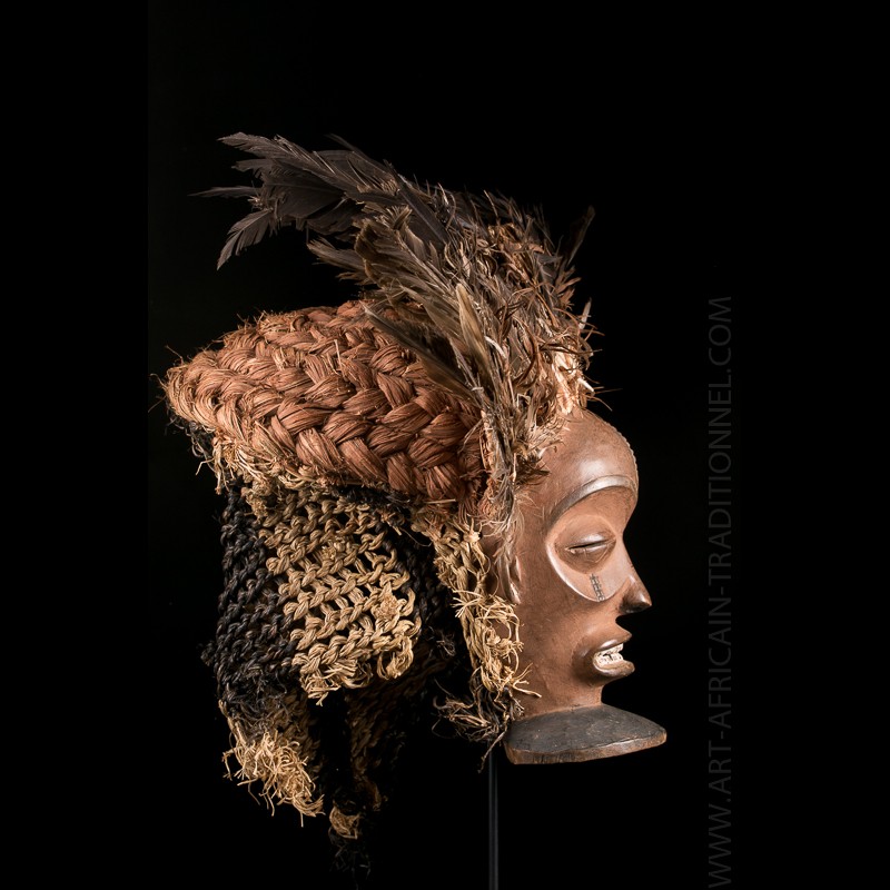 Cihongo Tschokwe african mask - Authentic African Art Gallery