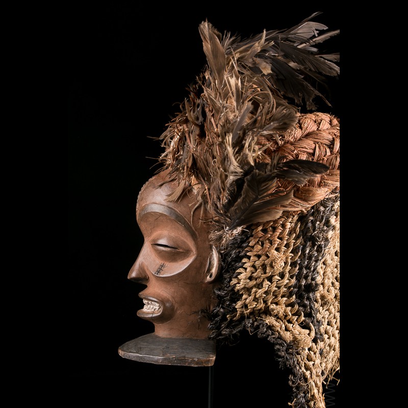Cihongo Tschokwe african mask - Authentic African Art Gallery