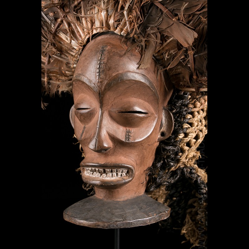 Cihongo Tschokwe african mask - Authentic African Art Gallery