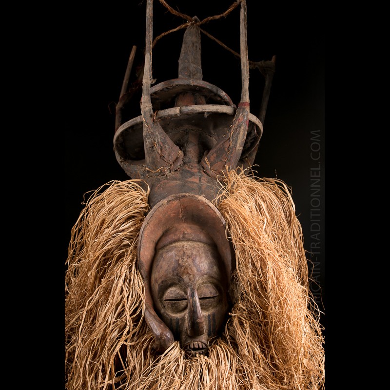 Yaka Ndeemba Kholuka african mask - Authentic African Tribal Art Gallery