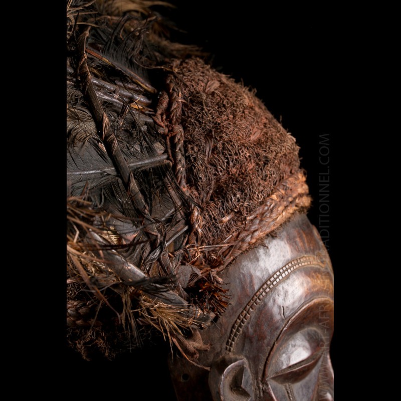 Masque africain Chokwe Mukishi Wa Ci Hongo - Art Tribal Africain