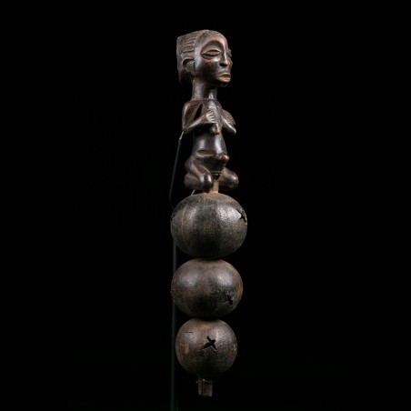 Figurative Divination Rattle - Luba - Congo - primitive african art