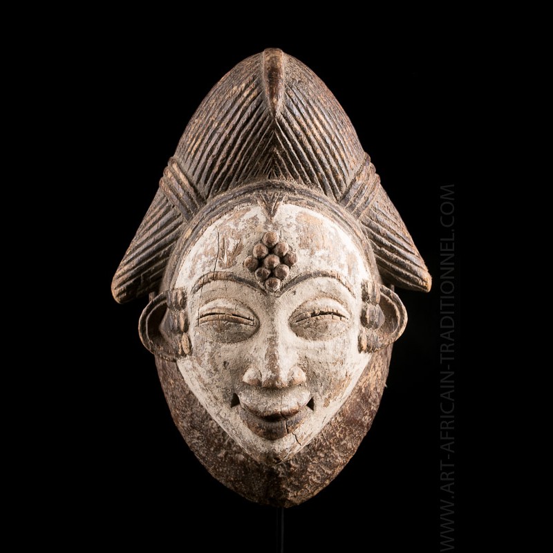Punu Lumbo Okuyi african mask - Authentic African Tribal Art Gallery