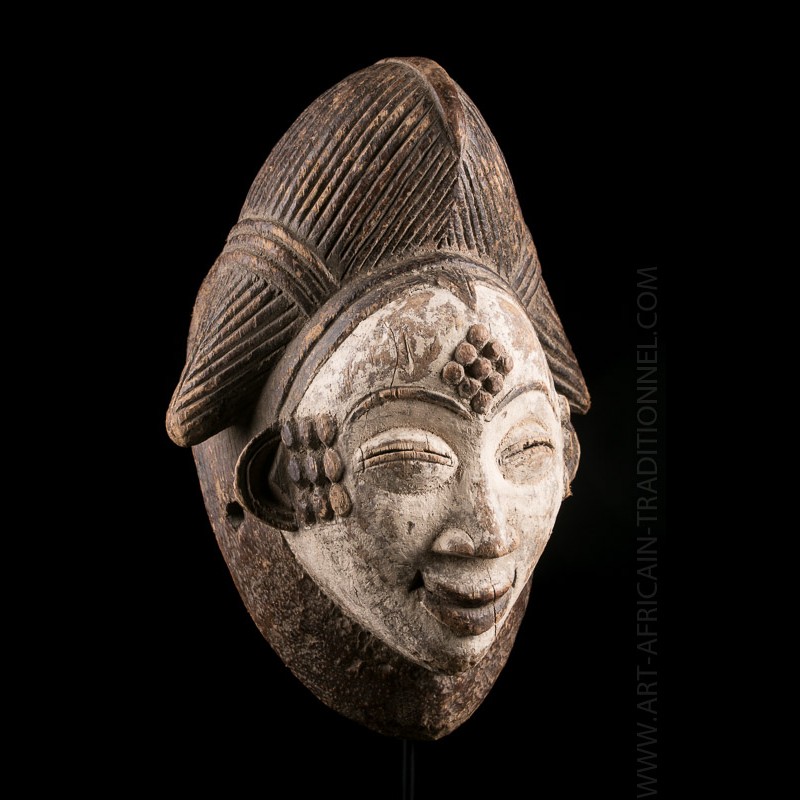 Punu Lumbo Okuyi african mask - Authentic African Tribal Art Gallery