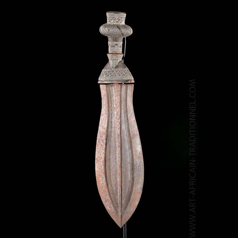 Kuba Ikul knife - Authentic African Tribal Art Gallery Auction