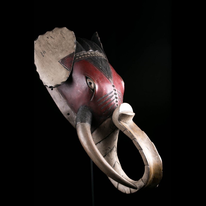 Masque africain éléphant Gouro - VENDU