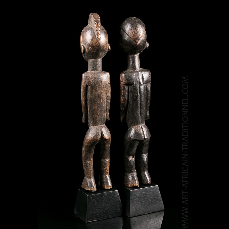 Couple of Lobi figures - Auctions African Art Gallery