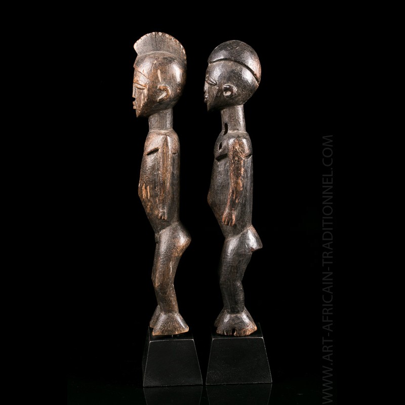 Couple of Lobi figures - Auctions African Art Gallery