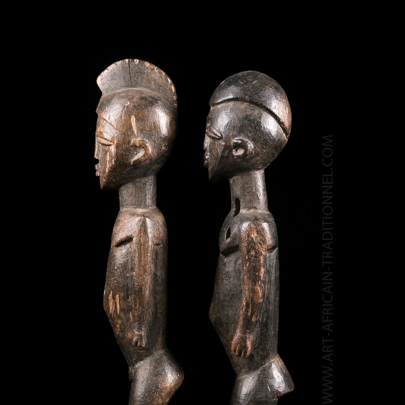 Couple of Lobi figures - Auctions African Art Gallery