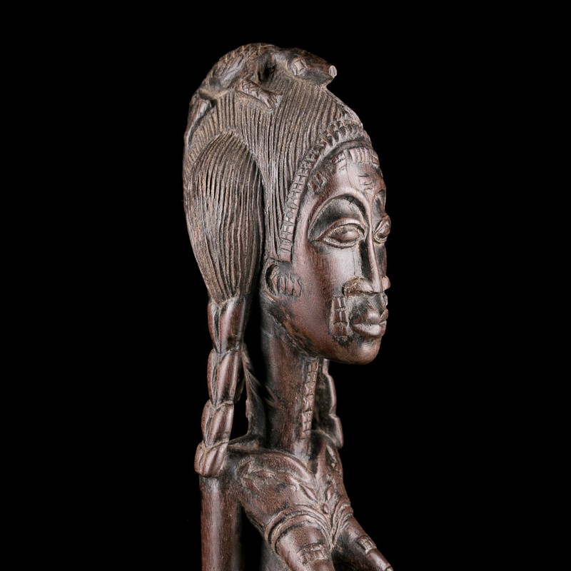 Statue Baoulé - Enchères Art Africain Traditionnel Galerie