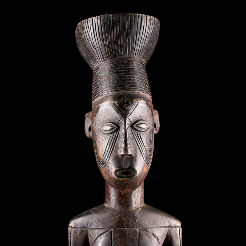 Statue Mangbetu Congo - Enchères Art Africain Traditionnel Galerie
