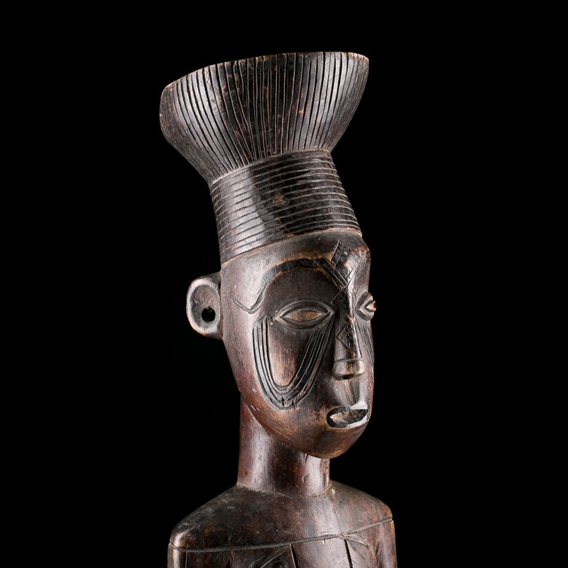 Statue Mangbetu Congo - Enchères Art Africain Traditionnel Galerie