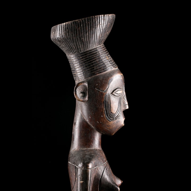 Statue Mangbetu Congo - Enchères Art Africain Traditionnel Galerie