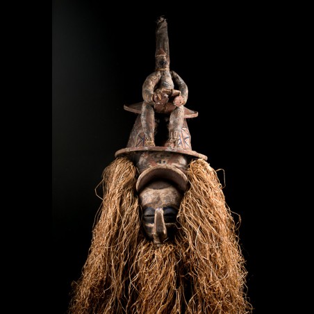 Yaka Kholuka african mask Congo - African Art Gallery