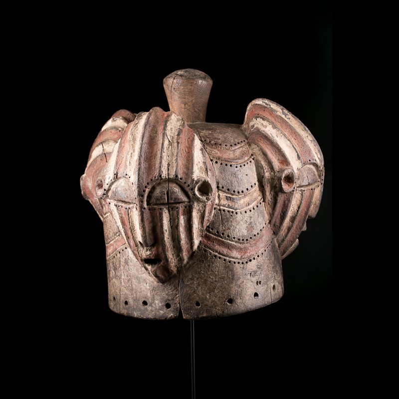 Masque heaume Yela Kela Congo - Enchères Art Africain Traditionnel Galerie