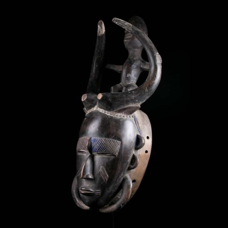 Bull mask of the Dô Singinkuru-Ayna - Ligbi - Ivory Coast