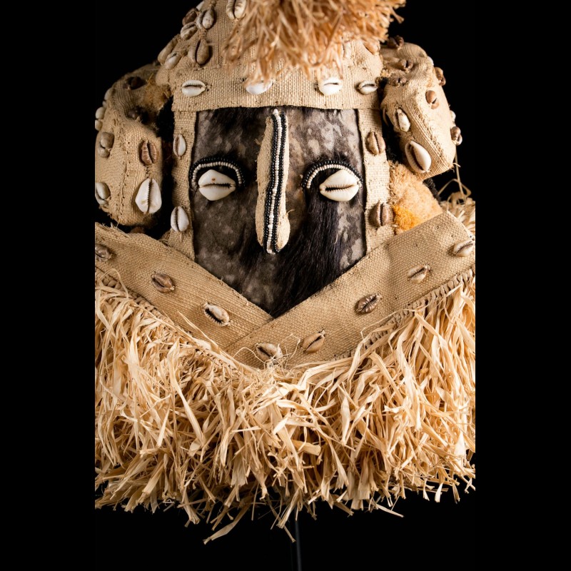 Elephant mask Mukyeem / Mukenda - Ngeende Kuba - Congo - Traditional ...