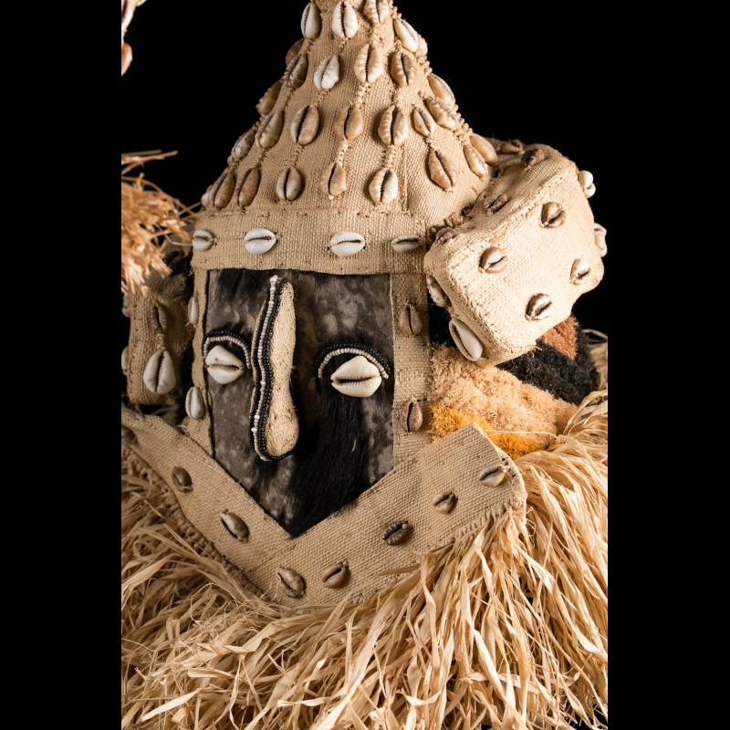 Elephant mask Mukyeem / Mukenda - Ngeende Kuba - Congo - Traditional ...