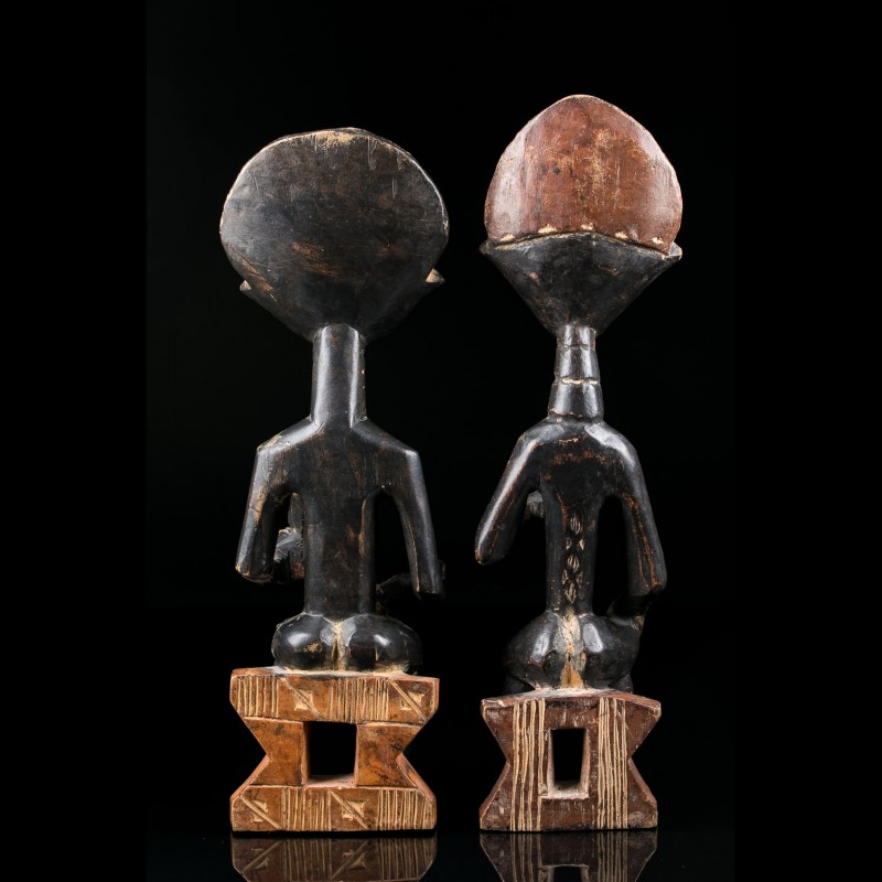 Akuaba couple - Ashanti - Ghana - primitive african art