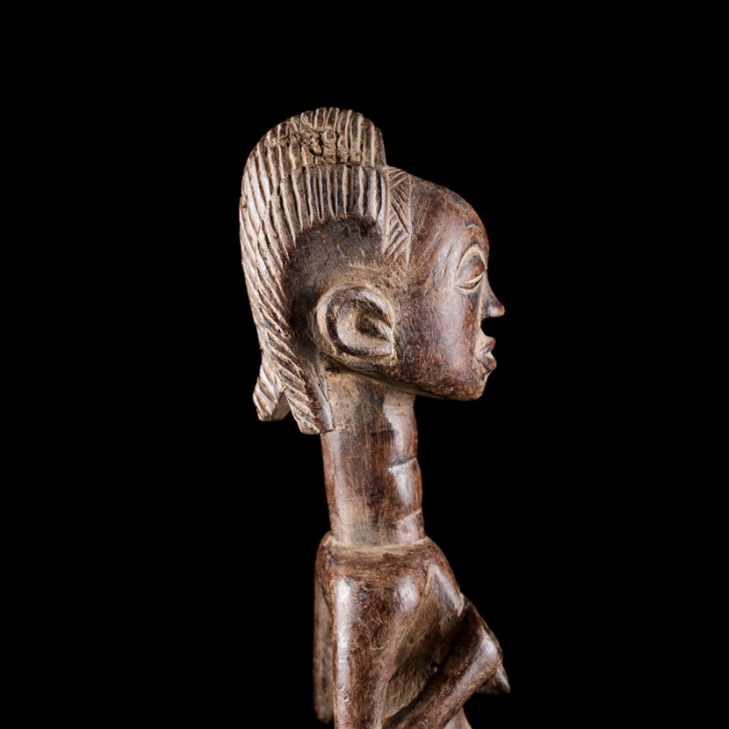 Statue féminine Luba - Enchères Art Africain Traditionnel Galerie