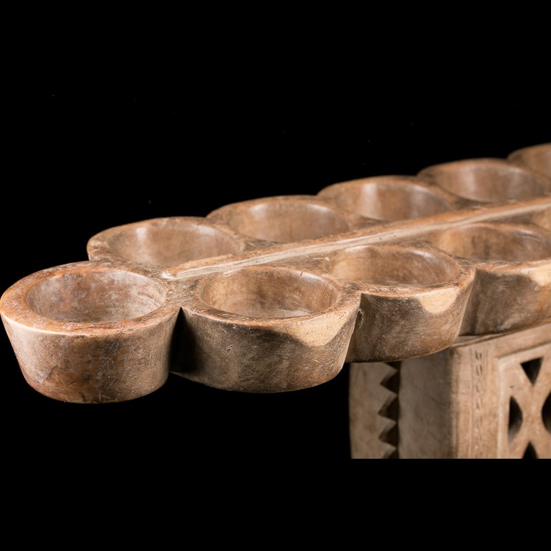 Ashanti Awale Mancala game board Ghana - African Art Gallery