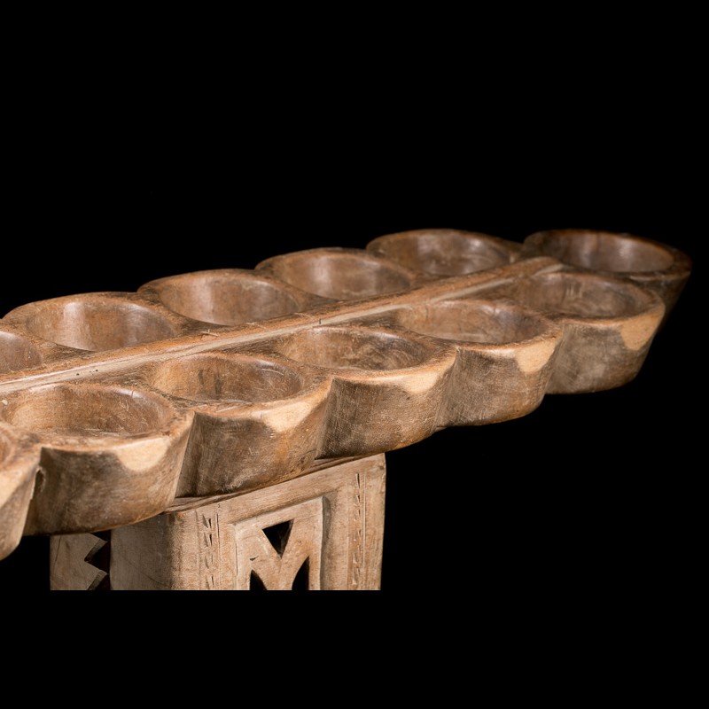 Plateau de jeu Awale Mancala Ashanti Ghana - Art Africain Traditionnel ...