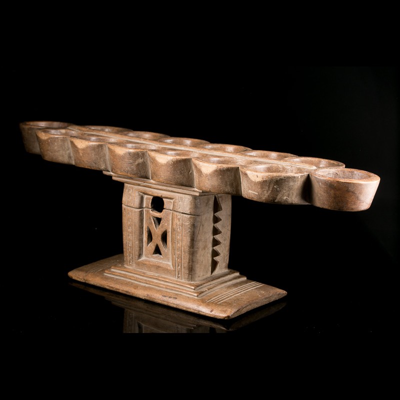 Ashanti Awale Mancala game board Ghana - African Art Gallery