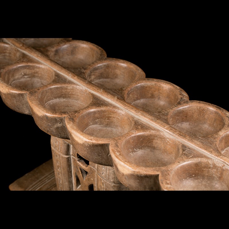 Plateau de jeu Awale Mancala Ashanti Ghana - Art Africain Traditionnel ...