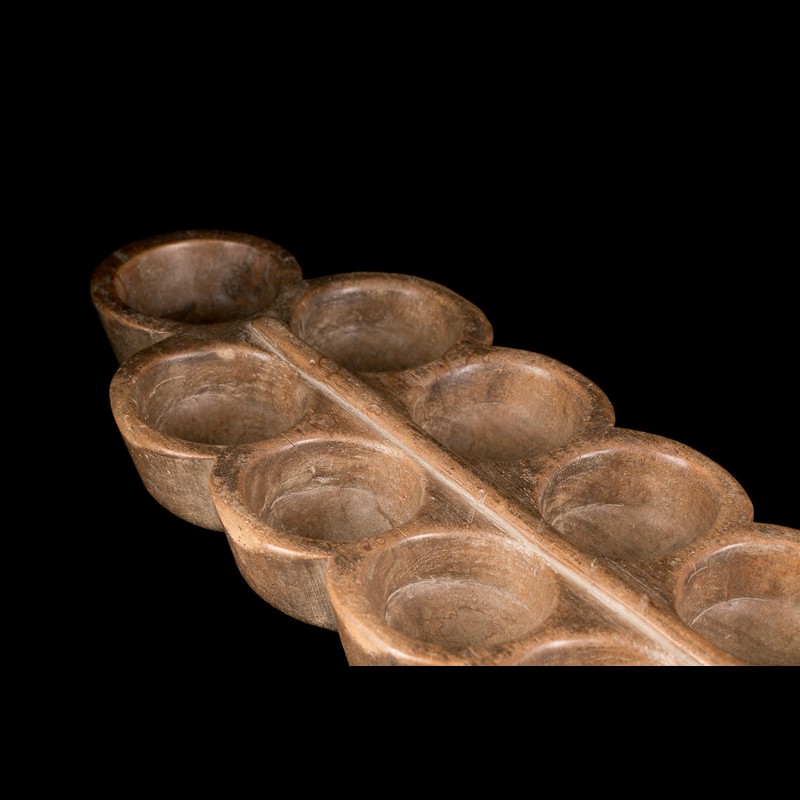 Ashanti Awale Mancala game board Ghana - African Art Gallery