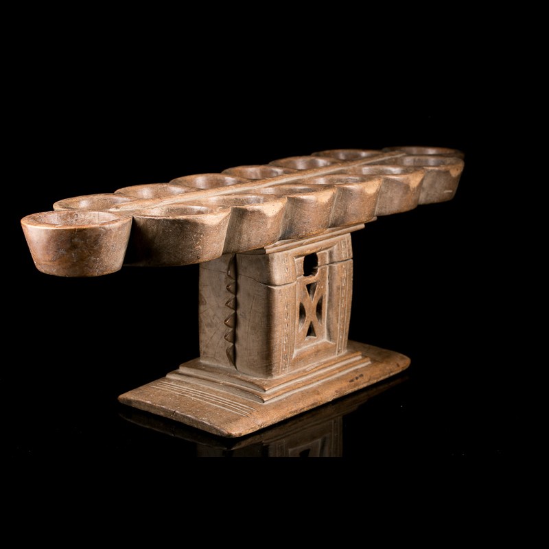 Plateau de jeu Awale Mancala Ashanti Ghana - Art Africain Traditionnel ...