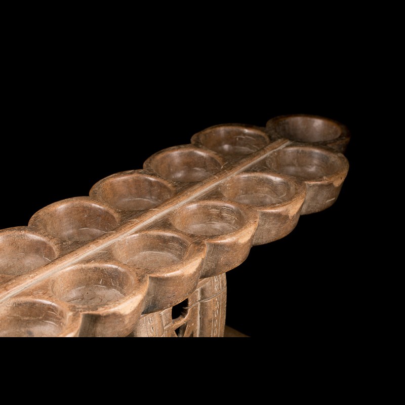 Ashanti Awale Mancala game board Ghana - African Art Gallery
