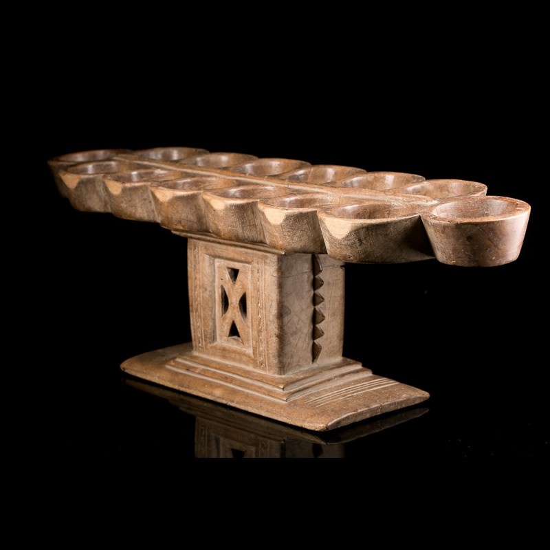 Ashanti Awale Mancala game board Ghana - African Art Gallery